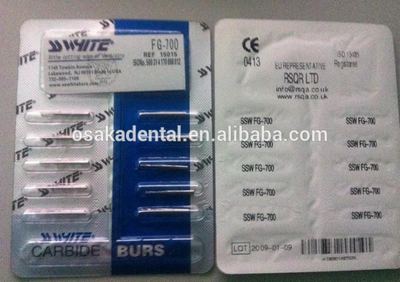 SS White Carbide Bur/high speed bur/FG/dental carbide bur